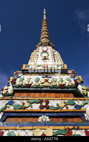 Reclining Buddha wide angle view of Wat Pho temple in Bangkok, Thailand ...