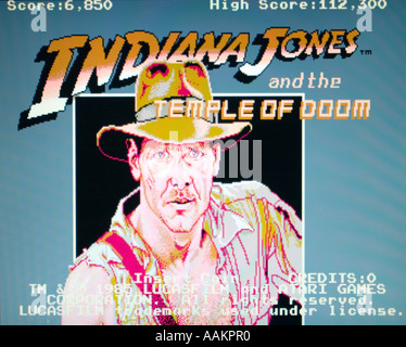 Indiana Jones and the Temple of Doom Lucasfilm Atari Games 1985 vintage ...