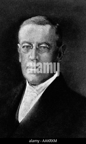 Woodrow Wilson, portrait of the 28th President of the USA, taken Stock ...