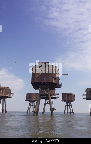 Redsands Maunsell Forts off the coast of whitstable and Herne bay Stock ...