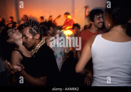 Rio de Janeiro nightclub Gafieira multi-ethinic young people dancing ...