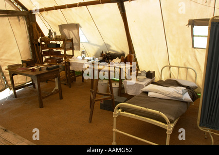 Reconstruction of a 1st world war medical tent Stock Photo - Alamy