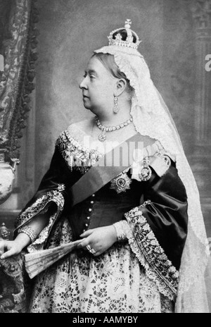 Queen Victoria ruled 1837 - 1901 Empress of India depicted in a ...