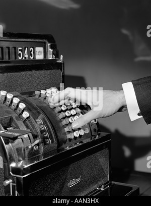 In the 1940s. A man at a cash register. 1942 ref Kristoffersson A122-6 ...