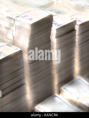 Bundles of Banknotes Stock Photo - Alamy