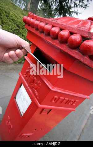 Red letter box, red post box, Cheltenham, Gloucestershire, England. - 4 ...