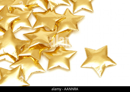 Five sided golden star Stock Photo - Alamy