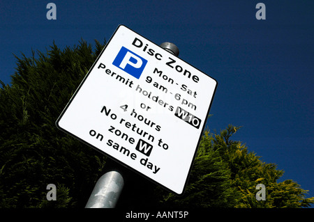 parking sign in harrogate Stock Photo - Alamy