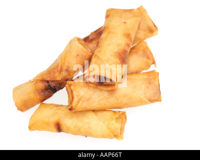 Fresh Chinese Takeaway Vegetable Mini Spring Rolls Meal In Crispy Filo ...