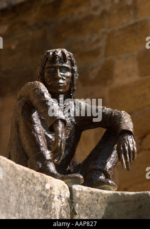 Bronze statue of Le Badaud, Sarlat-la-Caneda, Dordogne, France Stock ...
