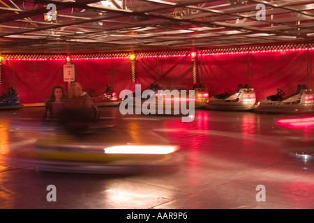 Travelling funfair in Springhead Park Rothwell Leeds Stock Photo - Alamy