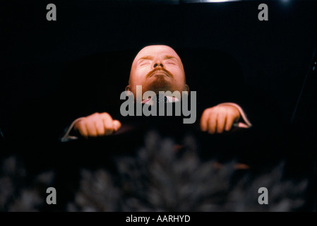 MUMMIFIED LENIN THE MUMMIFIED BODY OF LENIN LYING INSIDE THE MAUSOLEUM ...