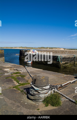dh Castletown harbour CASTLETOWN CAITHNESS Fishing boat alongside ...