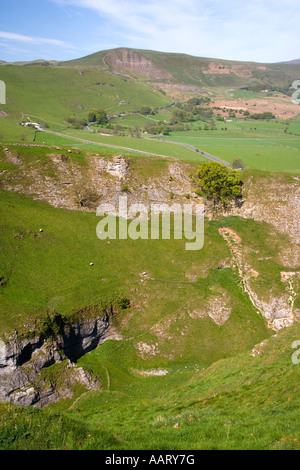 View Towards Castleton From Mam Tor Stock Photo - Alamy