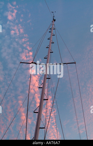 A sailboat mast with mast steps installed Stock Photo - Alamy
