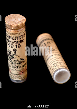 Humphreys homeopathic medications Old vials of homeopathic medications ...