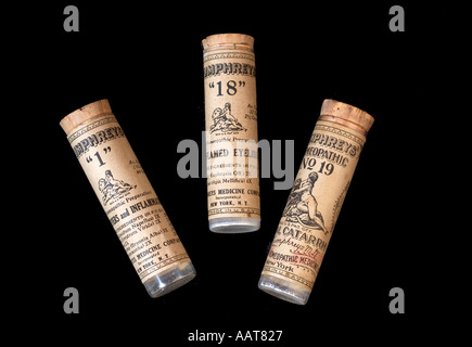 Humphreys homeopathic medications Old vials of homeopathic medications ...
