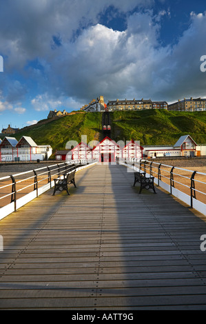 The Deck Saltburn Pier Redcar and Cleveland England Stock Photo - Alamy