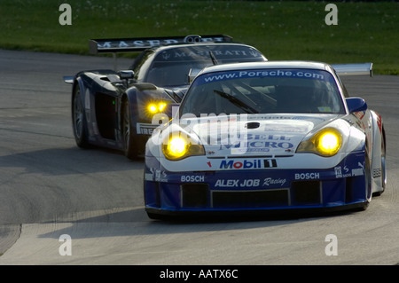 The Alex Job Racing Porsche 911 GT3 RSR driven by Timo Bernhard and ...