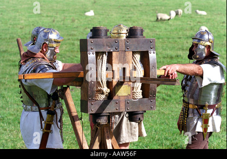 Roman Historical Society, Roman crossbow or catapult weapon Stock Photo ...