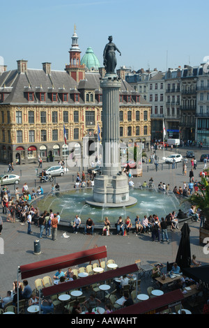 Main place of Lille (Grand'Place) (Flanders-France Stock Photo - Alamy