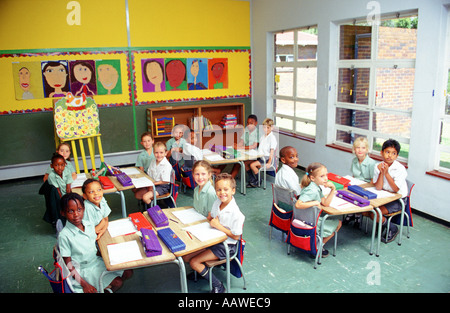 Multicultural Grade One class Johannesburg Gauteng South Africa Stock ...