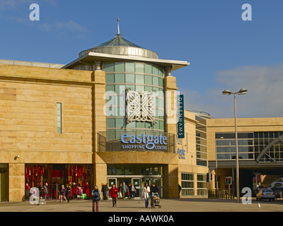 Inverness Scotland The Eastgate Shopping Center Clock and lights Stock ...