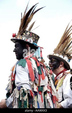 painted sweeps festival face paint morris dancer Stock Photo - Alamy