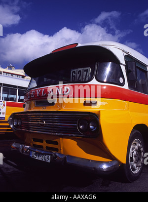 Buses, Bugibba, Malta Stock Photo - Alamy