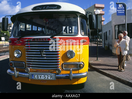 Bus Bugibba Bus Terminus Malta Europe Stock Photo - Alamy