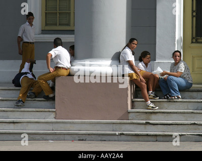 Cuban high school students, Havana, Cuba Stock Photo - Alamy