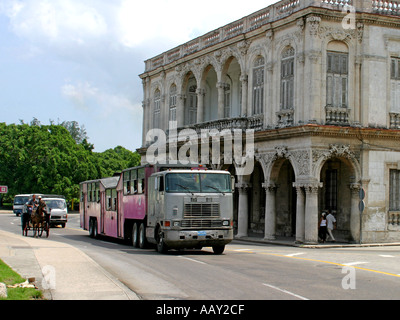 Camel bus in Havana Cuba Stock Photo - Alamy