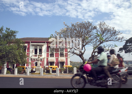 Motorcycles, Family on bike, Mahatma Gandhi Road, Old Portuguese ...