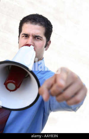Businessman pointing at you Stock Photo - Alamy