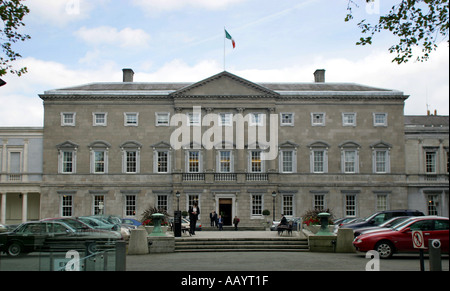 Leinster House, Kildare Street, Dublin, the seat of the Oireachtas, the ...