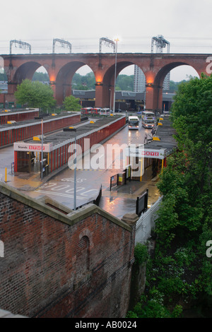 England, Cheshire, Stockport, Railway Viaduct, Europe's largest brick ...