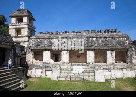 El Palacio, The Palace, Palenque Archaeological Site, Palenque, Chiapas ...
