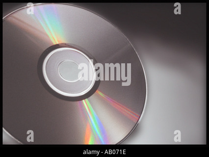 Compact Disc Reflecting Light Spectrum Isolated on White Stock Photo ...