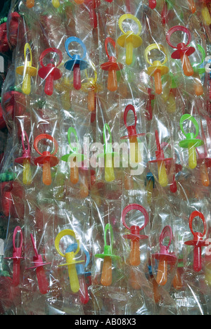 colourful sweet dummies Stock Photo - Alamy