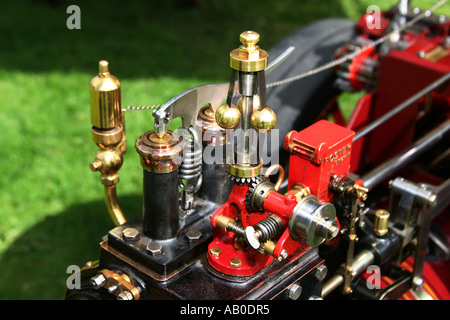 Detail of regulator and controller gear on scale model steam powered ...