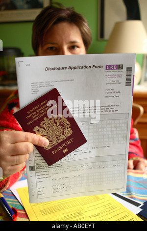 CRB Disclosure Application Form with Passport and Birth certificate ...