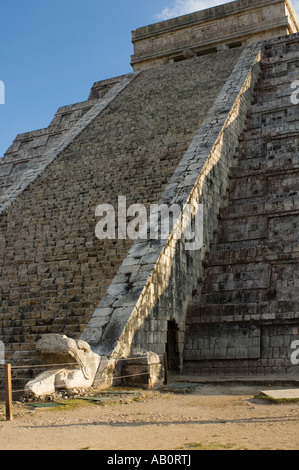 Giant serpent shadow cast down the pyramid during equinox Stock Photo ...