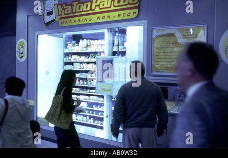 Snack and drink vending machine Paris France Stock Photo - Alamy