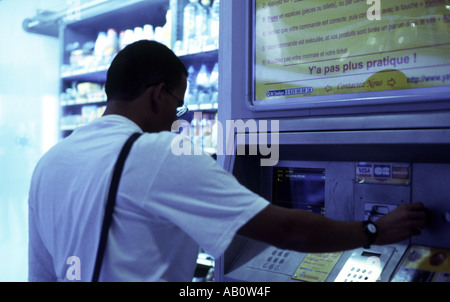Snack and drink vending machine Paris France Stock Photo - Alamy