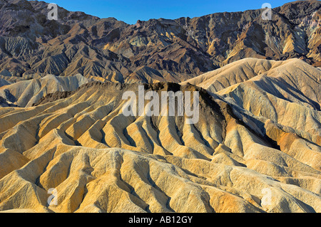 Unusual rock formation near Zabriskie Point in Death Valley National ...
