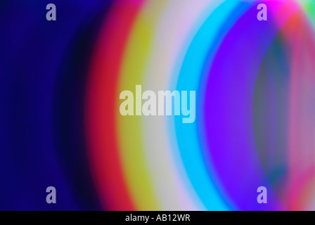 Compact fluorescent light bulb observed through a diffraction grating ...