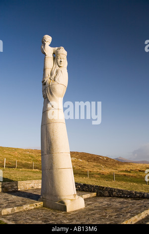 The statue of 'Our Lady of The Isles' by Hew Lorimer on the side of ...
