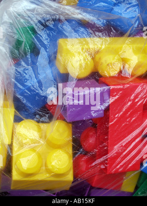 child's leggo type building bricks Stock Photo - Alamy