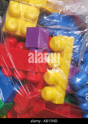 child's leggo type building bricks Stock Photo - Alamy