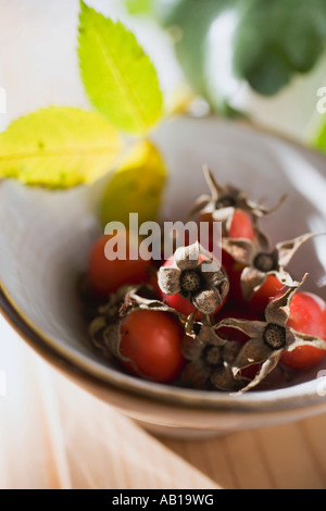 Rose hips in bowl FoodCollection Stock Photo - Alamy